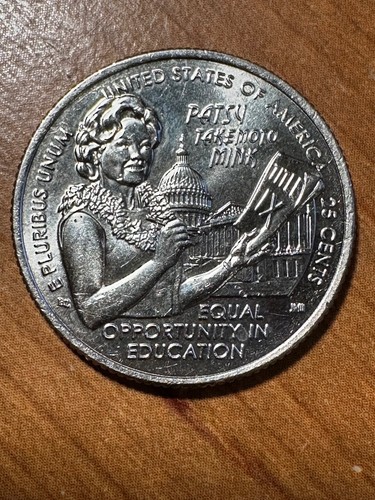 2024 D WASHINGTON QUARTER DIE STRIKE ERROR PATSY TAKEMOTO MINK Chin ...