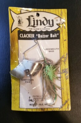 Vintage Lindy Clacker Buzzer Bait BB053 Green 3/8 Oz Read Details | eBay
