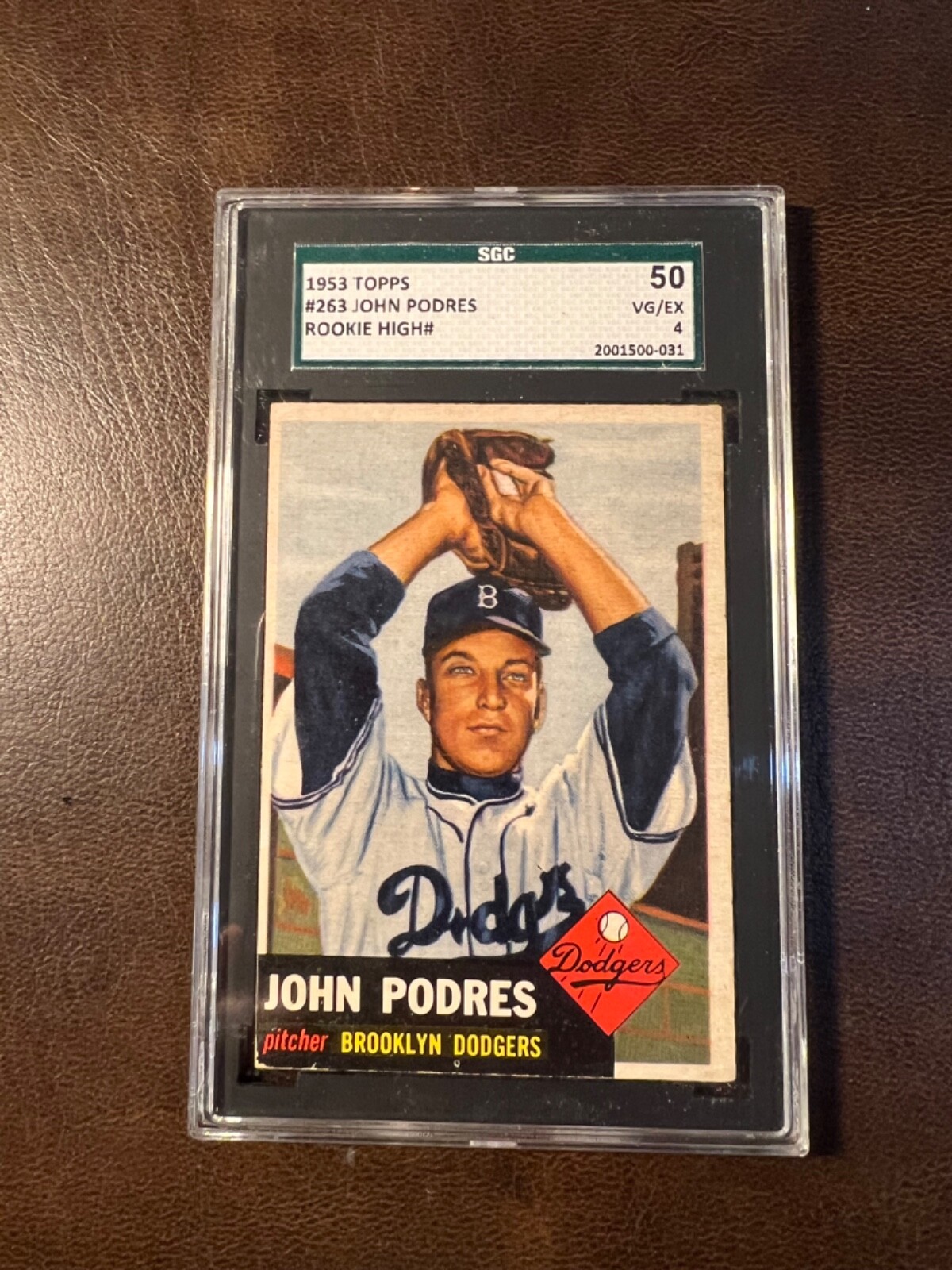 1953 TOPPS BASEBALL HIGH #263 JOHNNY PODRES RC SGC 50!!!!!!!!! | eBay