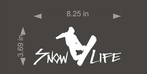 Snow Life / Snowboarding 8.25" / DECAL / BURTON / ATOMIC / K2 ...