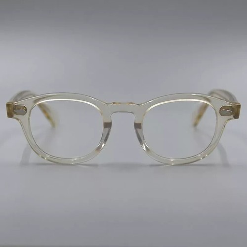 New Japan solid acetate glasses Men yellow eyeglasses frame Johnny depp ...