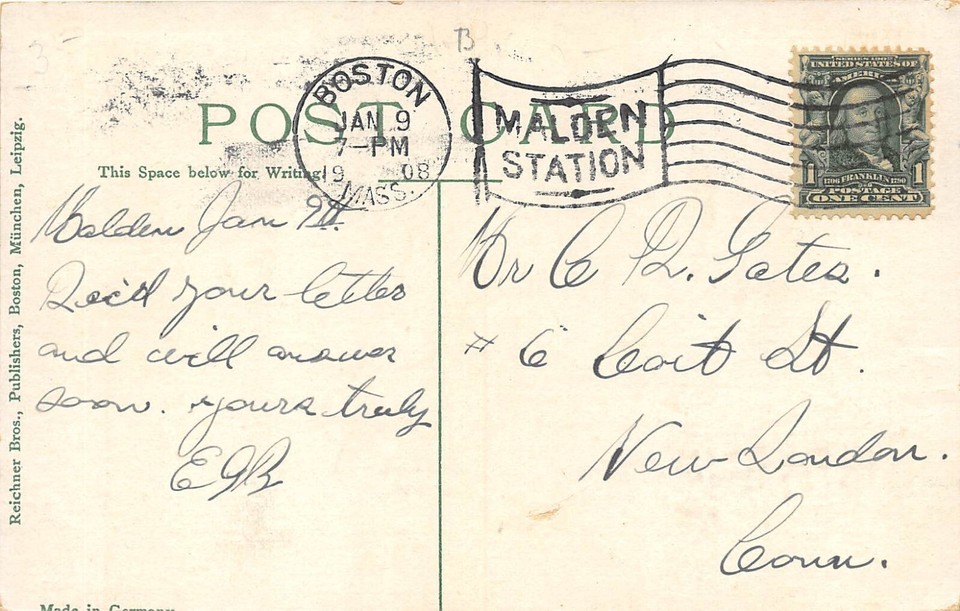 Malden Massachusetts 1911 Postcard YMCA Building Lunch Cafe | eBay