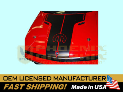 2008 2009 2010 2011 2012 2013 2014 Challenger MOPAR-M Hood Decal Stripe ...