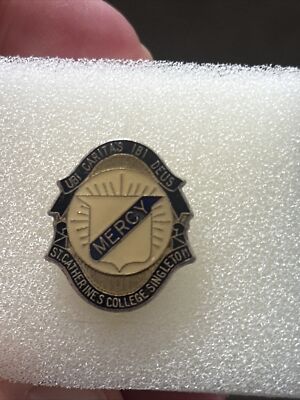 vintage enamel St Catherines collage Singleton badge | eBay Australia