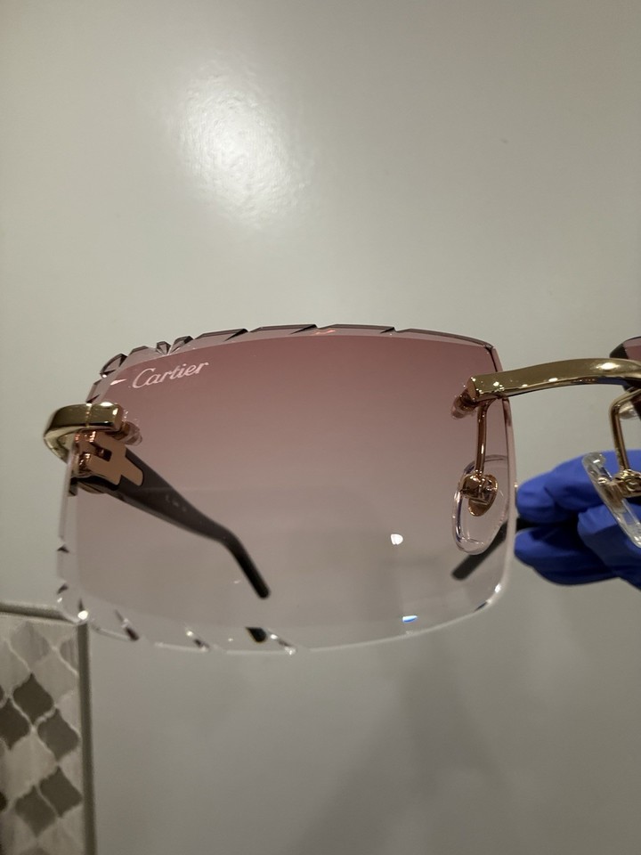 Cartier Buffalo Horn Buffs Red Tint | eBay