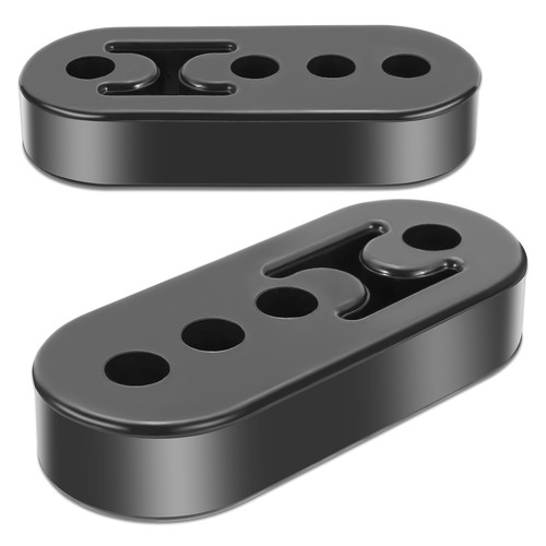 2 x Exhaust Pipe 4 Holes Rubber Insulator Mount Bracket Hanger Grommet ...