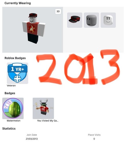 🔥RARE ROBLOX 2013 + offsale hat (READ LAST PICTURE)🔥 | eBay UK