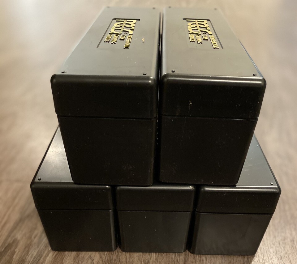 5 Black PCGS Boxes, Holds 20 PCGS Slabbed Coins Per Box, See ...