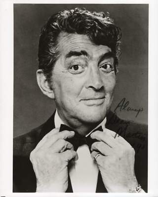 Dean Martin Signed Photo 8x10 Personalized "Always", Dean Martin ...