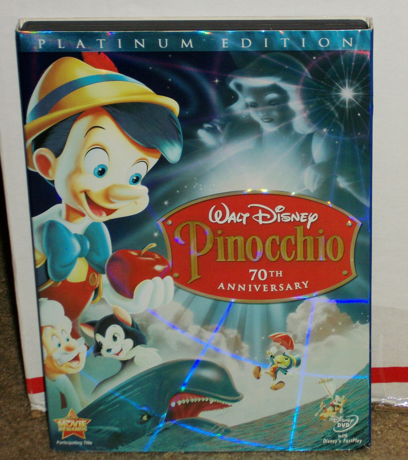 Pinocchio DVD 2-Disc 70th Anniversary Platinum Edition With Slipcover ...