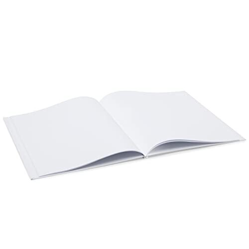White Hardcover Blank Books for Kids to Write Stories 8.5x11 Unlined ...