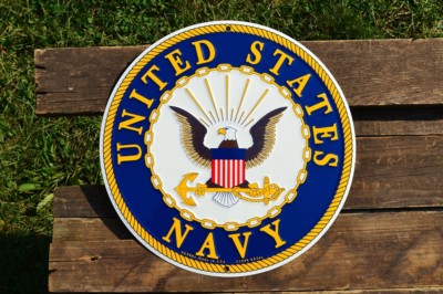 United States Navy Embossed Tin Metal Sign - Not For Self But For ...