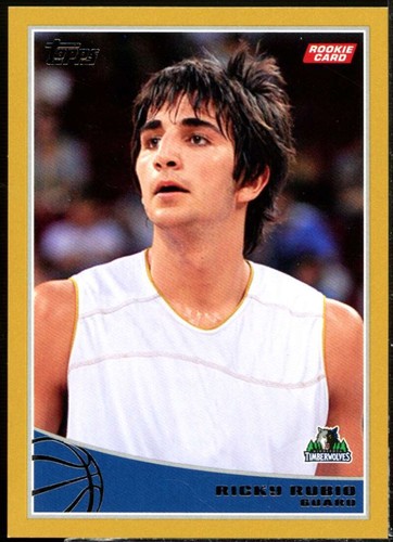 Ricky Rubio rookie Card 2009-10 Topps Gold #317 | eBay