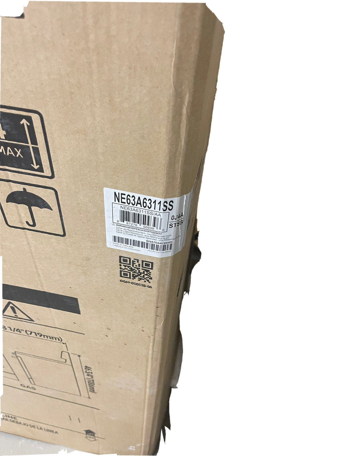 Samsung NE63A6311SS 30" Stainless Freestanding Electric Range NOB ...