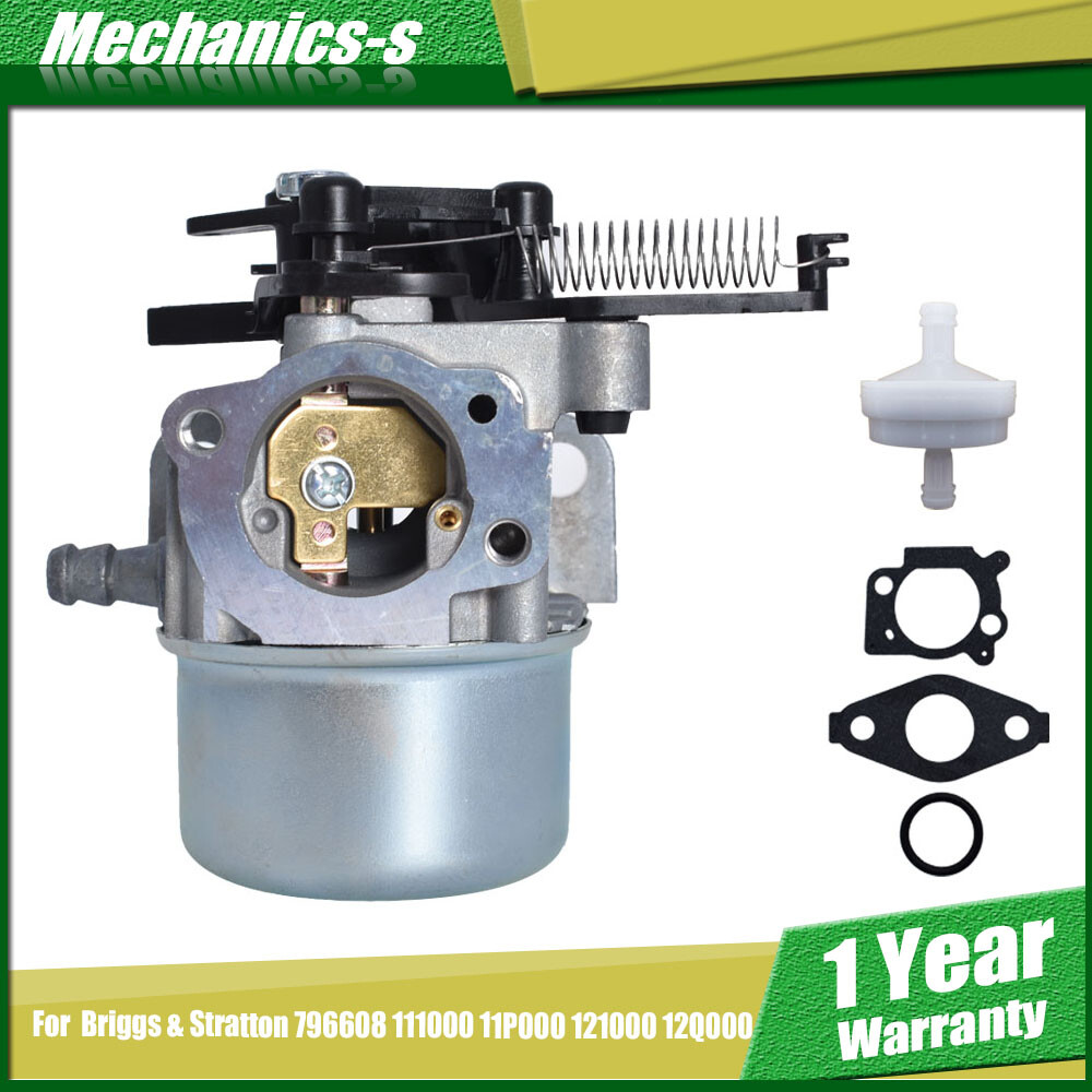 Carburetor 796608 For Briggs & Stratton 111000 11P000 121000 12Q000 ...