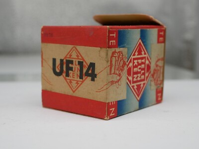 1x Telefunken UF14 Stahl-Röhre Tube NEW in sealed Box (VF14 EF14 ) 002 ...