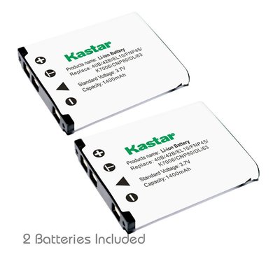 2x Kastar Battery for Casio NP-80 Exilim QV-R70 QV-R100 QV-R200 QV-R300 ...