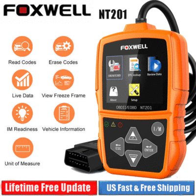 Foxwell NT201 OBD2 Auto Car Code Reader Diagnostic Scanner Tool Check ...