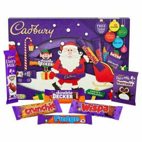 Cadbury Medium Selection Box 145g Kids Chocolate Santa's Workshop - 4 ...