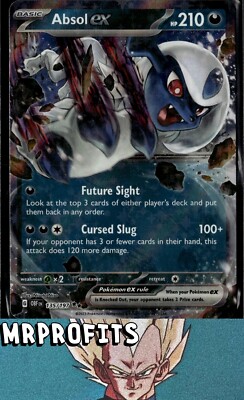 Absol ex 135/197 Double Rare Holofoil Obsidian Flames Pokemon TCG LP-NM ...