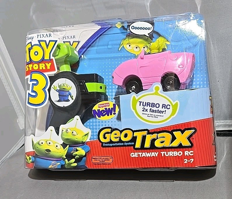 New in Package GeoTrax Toy Story 3 Alien Getaway Turbo Car RC Vehicle ...