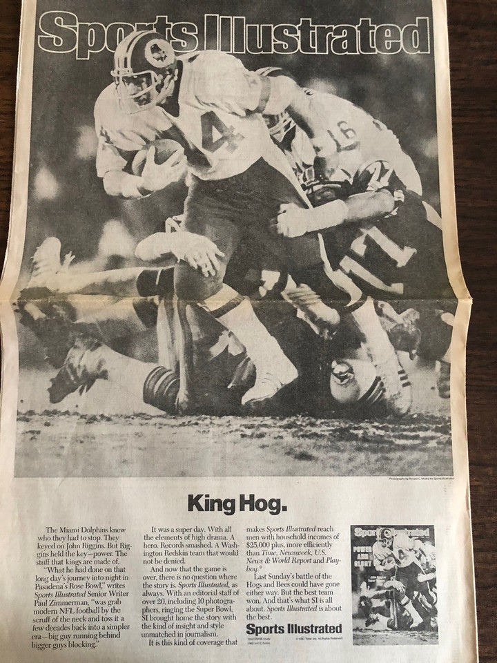 1983 Washington Redskins Super Bowl XVII Champions Football Newspapers ...
