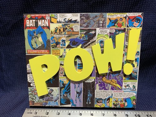 DC Comics Batman Pow! 8.5" x 10" Comic Book Wall Art Wooden Display ...