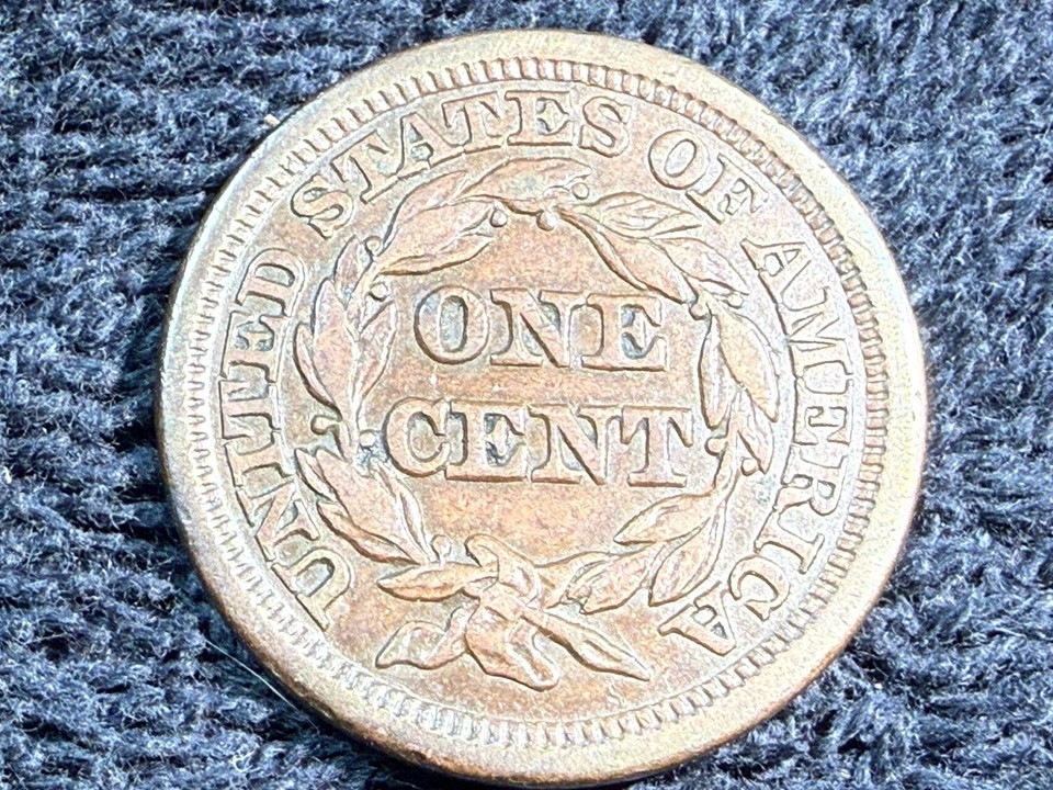 1847 Braided Hair Large Cent - Very Fine Details | eBay
