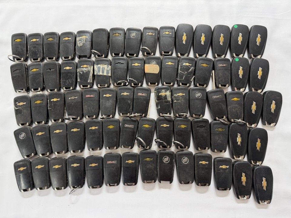 74 LOT CHEVROLET GM FLIP KEYS REMOTE FOBS ORIGINAL OEM WORN | eBay