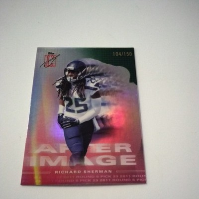 RICHARD SHERMAN 2024 TOPPS SIGNATURE CLASS AFTER IMAGE GREEN /150 | eBay