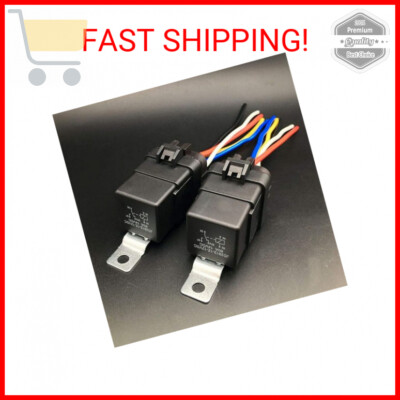 New 2 PCS New Trim & Tilt Relay Plug Socket Cook Mfg 7493 12V 80-amp P ...