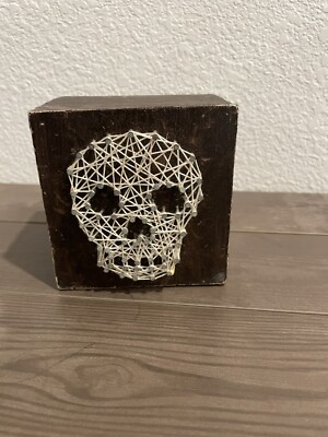 Skull String Art Gothic Halloween Skeleton Decor | eBay