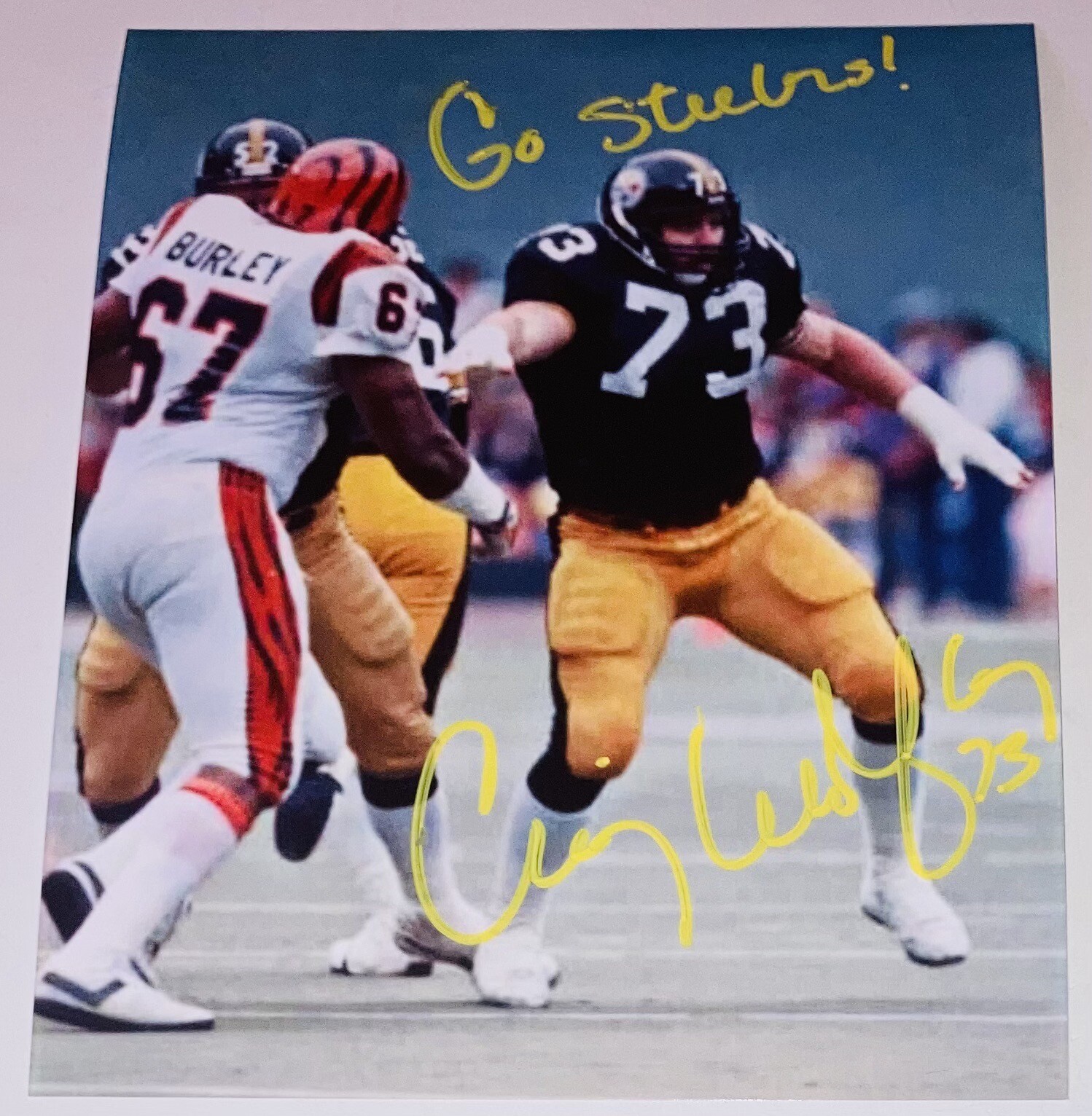 CRAIG WOLFLEY SIGNED AUTOGRAPHED PITTSBURGH STEELERS 8X10 PHOTO ...