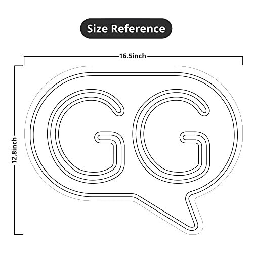 GG Neon Sign – Good Game Neon Lights for Gamers/Streamers - GG Pink ...