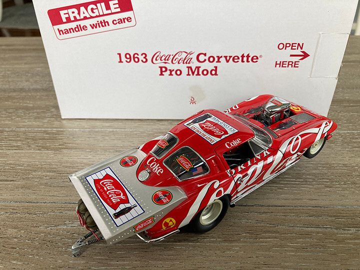 Danbury Mint Coca-Cola 1963 Corvette Pro Mod Die Cast Dragster | eBay