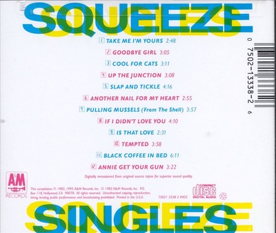 SQUEEZE SINGLES 45'S AND UNDER NEW CD 75021333826| eBay