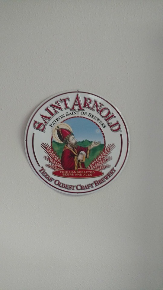 Saint Arnold Brewery Metal Wall Sign NEW 16" rare TEXAS OLDEST CRAFT ...