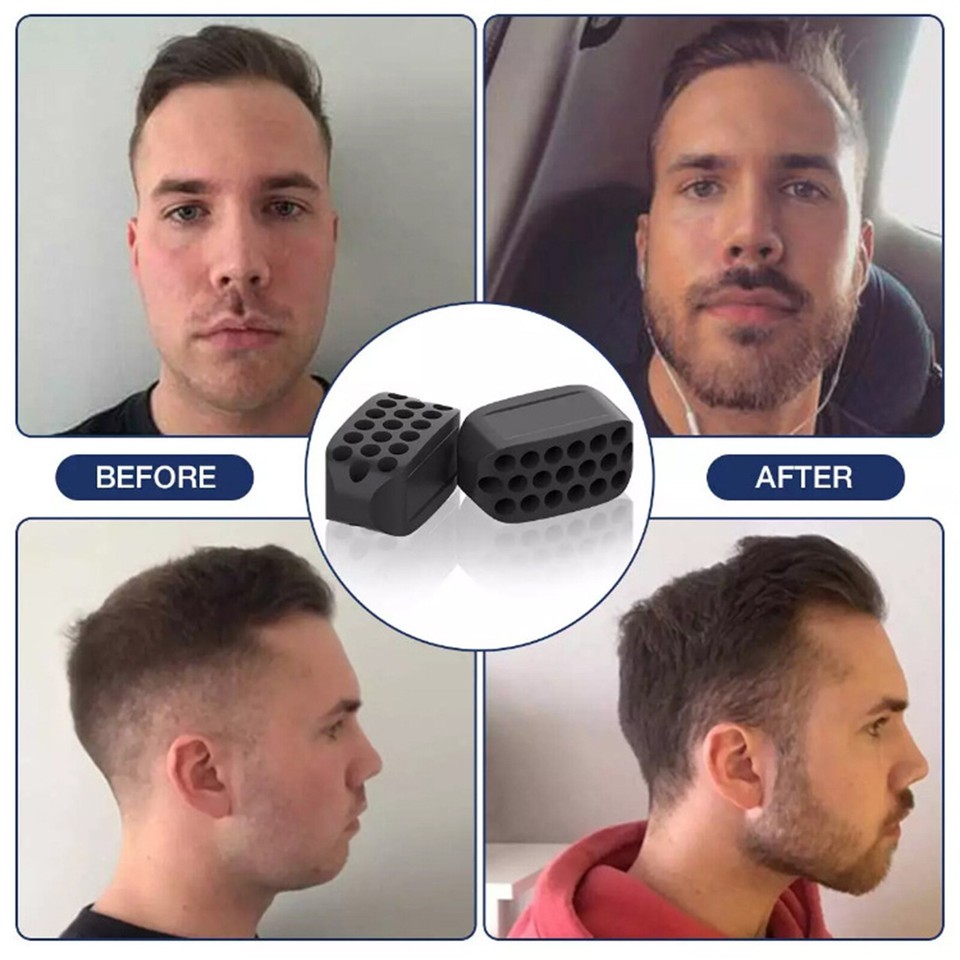 3PCS Jaw Exerciser Jaw Toner Define Jawline Neck Eliminator Slimming ...