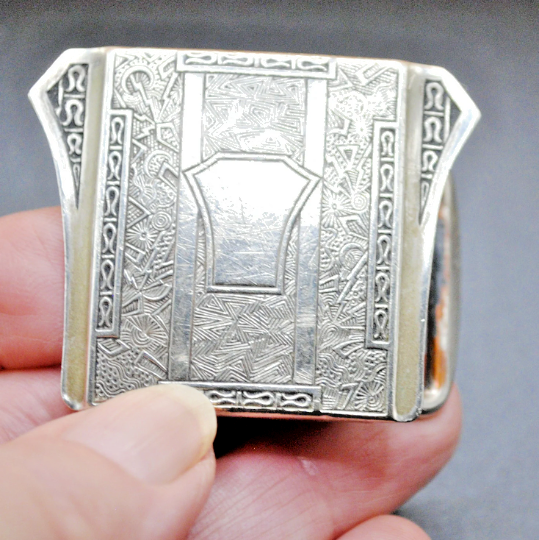 Antique Silverplate Wolverine Buckle 1 inch Belt | eBay