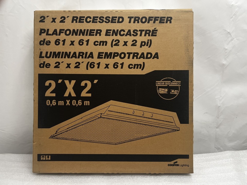 Cooper Lighting Recessed Troffer NY 2GR8-2U6T8A-UNV-EB81-U MPN 15902002 ...