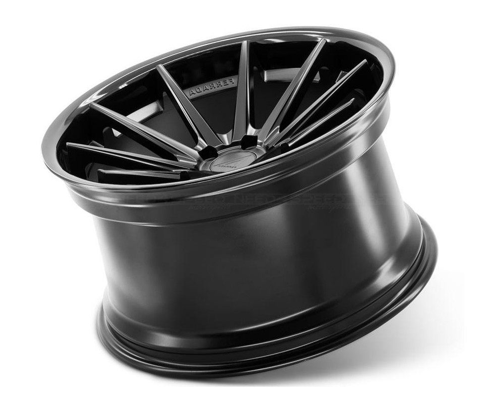 22" FERRADA FR4 MATTE BLACK WHEELS FOR PORSCHE TAYCAN CROSS TURISMO 4 ...