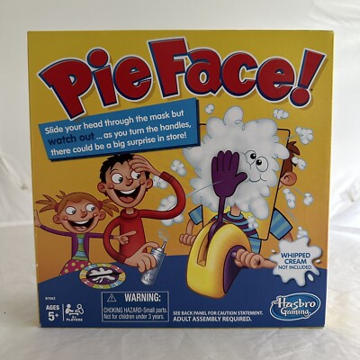 Hasbro Pie Face! Whipped Cream Face Game Brand New | eBay