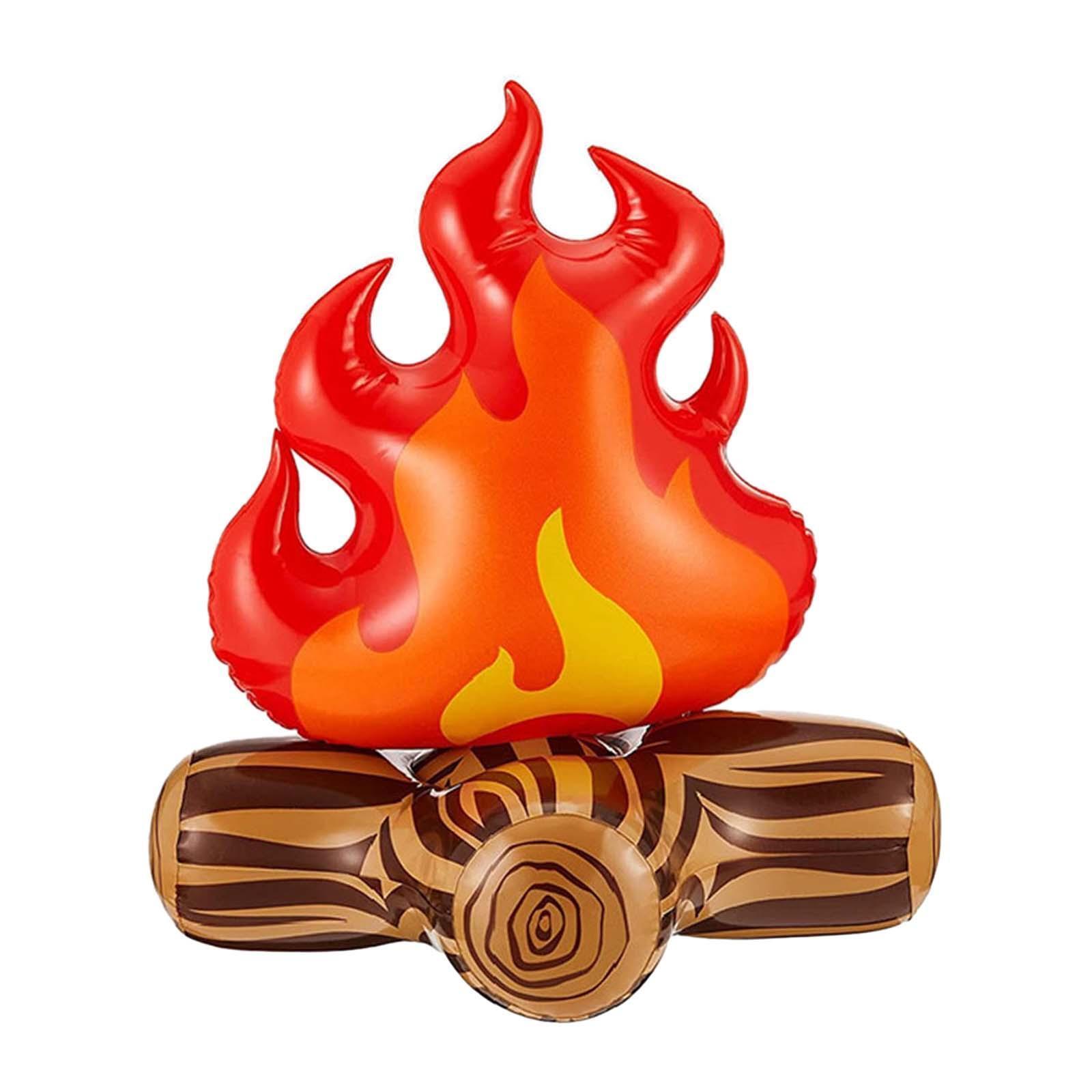 Inflatable Fake Campfire Garden Decoration Camping Sleepovers Simulated ...