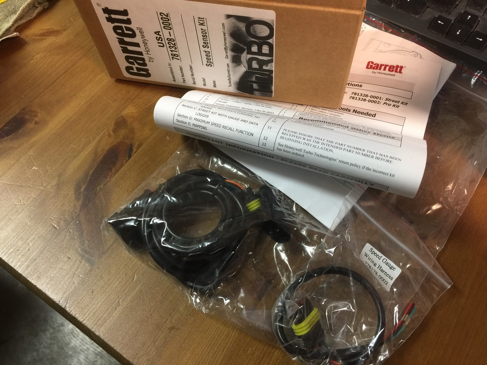 Garrett Turbocharger GTX Speed Sensor Pro Wiring Kit (No Gauge) P/N ...