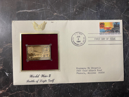 Mint Condition World War II Raid on Tokyo 1st Issue Gold Plated Stamp ...