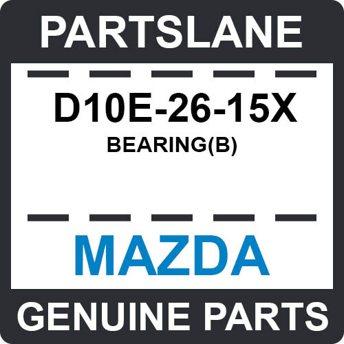 D10E-26-15X Mazda OEM Genuine BEARING(B) | eBay
