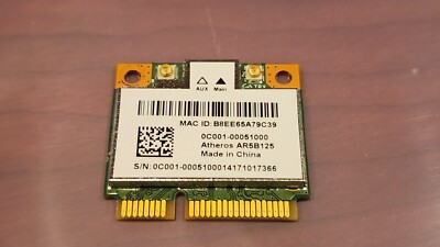 Atheros AR5B125 Mini PCI-E WiFi WLAN Card 802.11n ASUS P550L R510L 5745 ...