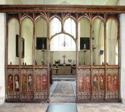 Photo 6x4 St Michael's church in Barton Turf - the rood screen Butcher ...