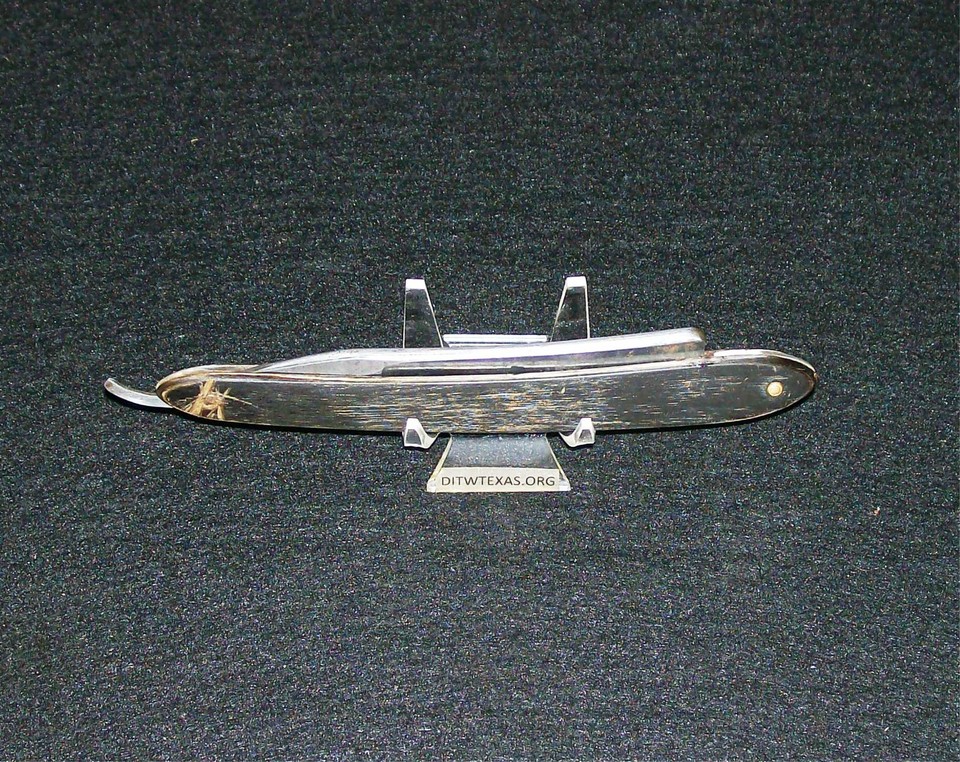 Sheaf Works Straight Razor Buffalo Horn Handles H & J.W. King, 51 ...