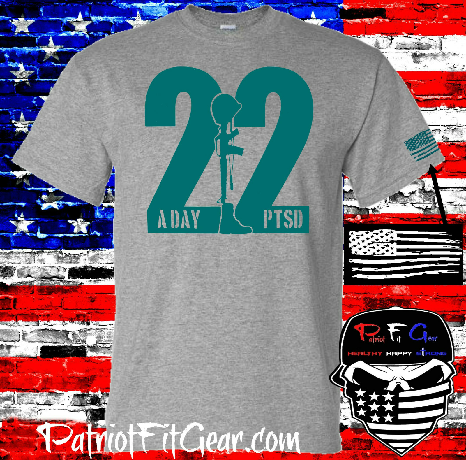 Veteran 22,The War Within,22 A Day,PTSD,Support Our Troops,Sticker ...
